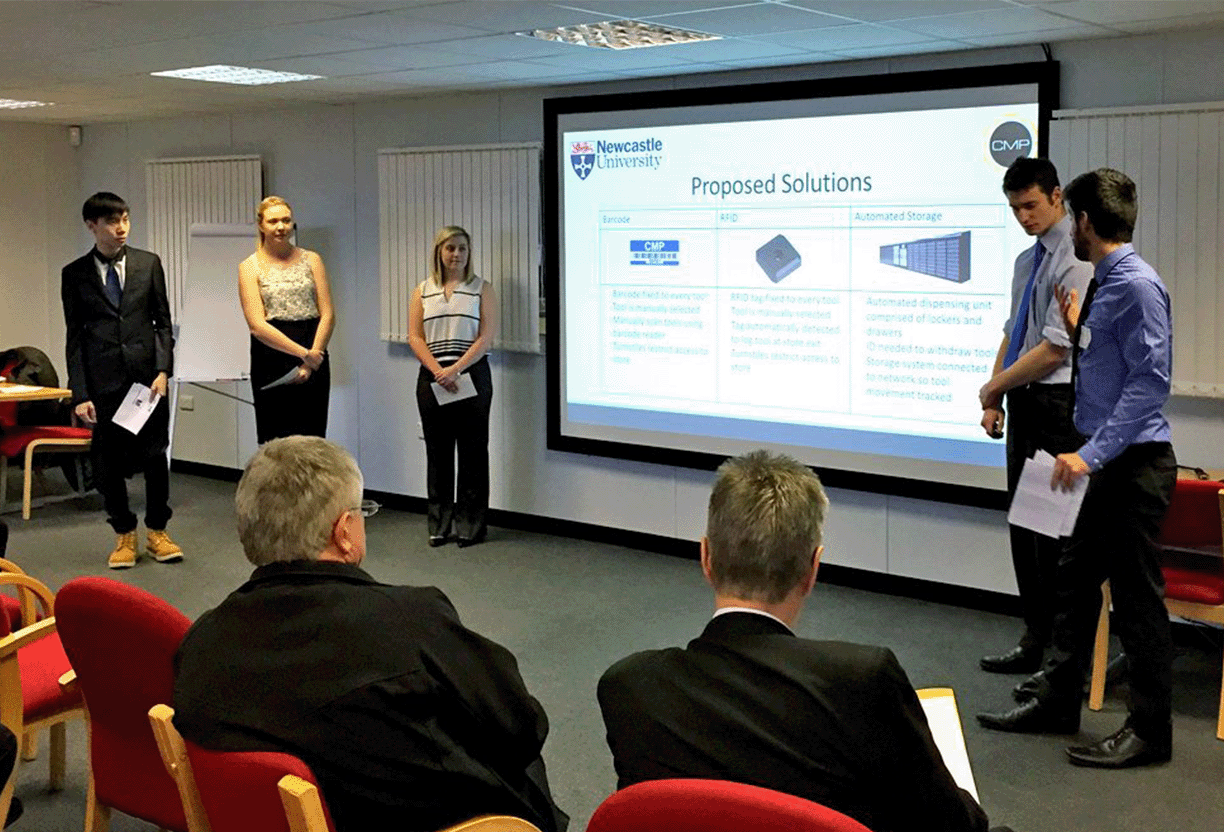 Newcastle University Students Get a Taste of Factory Life at CMP Products - British Engines